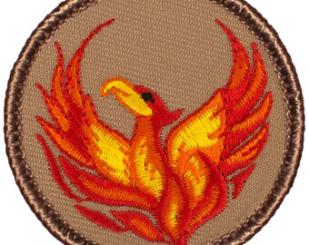 Blue Phoenix Patch 2 Inch Diameter Embroidered Patch - Etsy