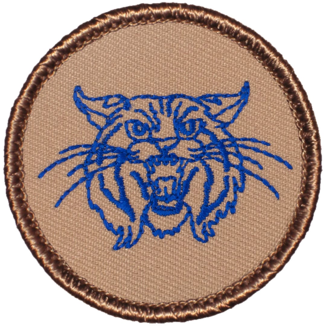 Blue Wildcat Patch 2 Inch Diameter Embroidered Patch - Etsy