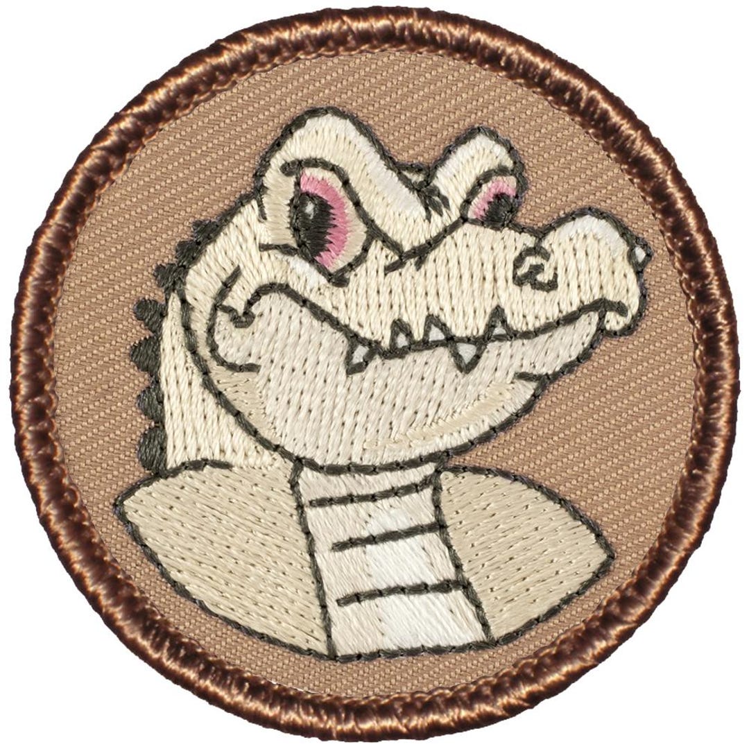 Albino Alligator Patch - 2 Inch Diameter Embroidered Patch - Etsy