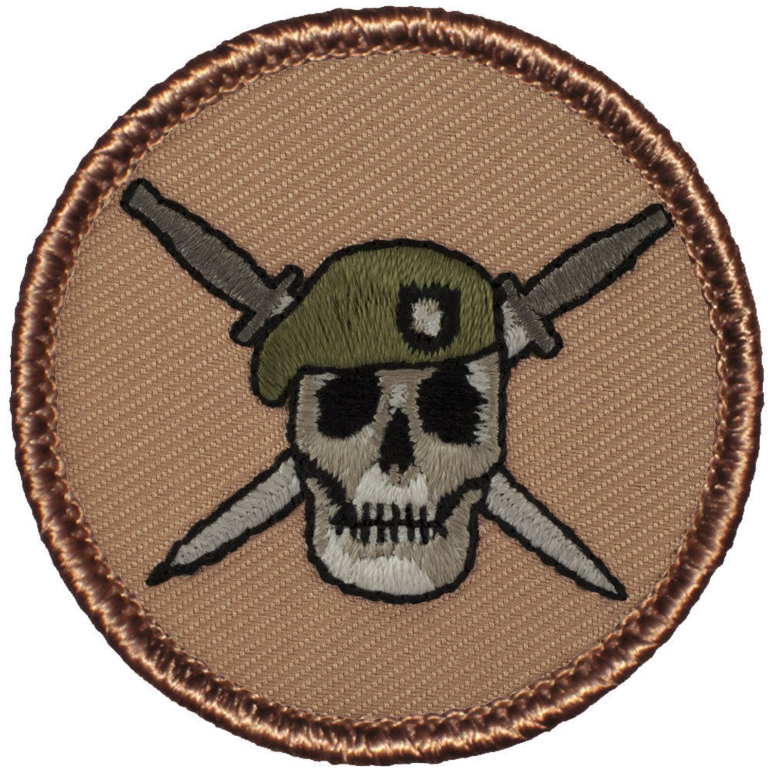 Green Beret Patch 411 2 Inch Diameter Embroidered Patch | Etsy