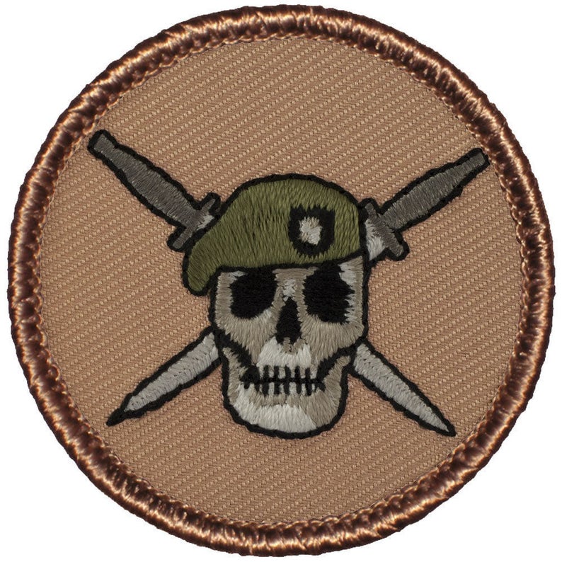 Green Beret Patch 411 2 Inch Diameter Embroidered Patch | Etsy