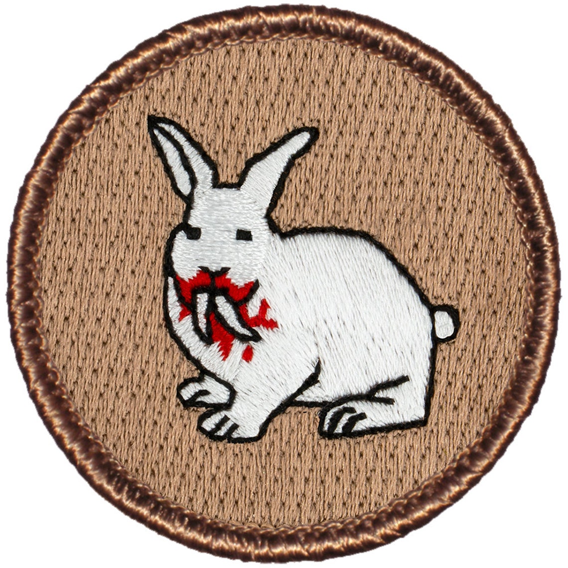 Killer Rabbit Patch 016 2 Inch Diameter Embroidered Patch - Etsy