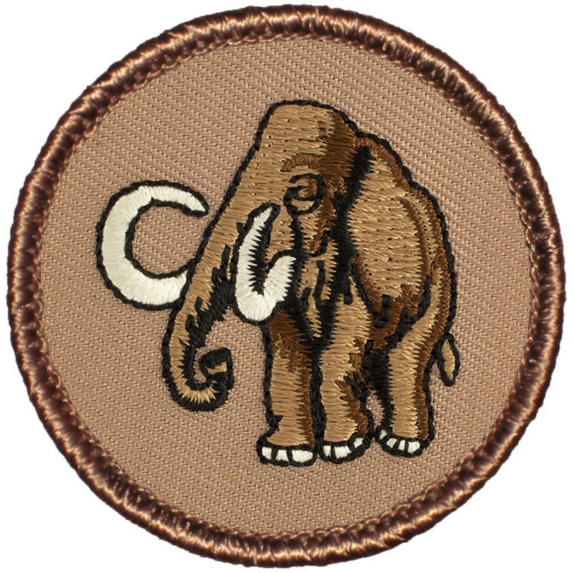 Wooly Mammoth Patch 2 Inch Diameter Embroidered Patch - Etsy