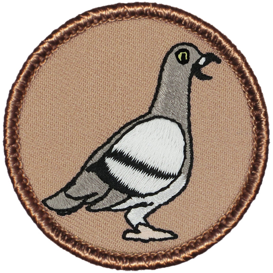 Pigeon Patch 2 Inch Diameter Embroidered Patch - Etsy