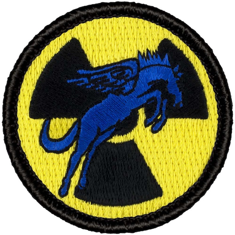 Nuclear Pegasus Patch 2 Inch Diameter Embroidered Patch - Etsy