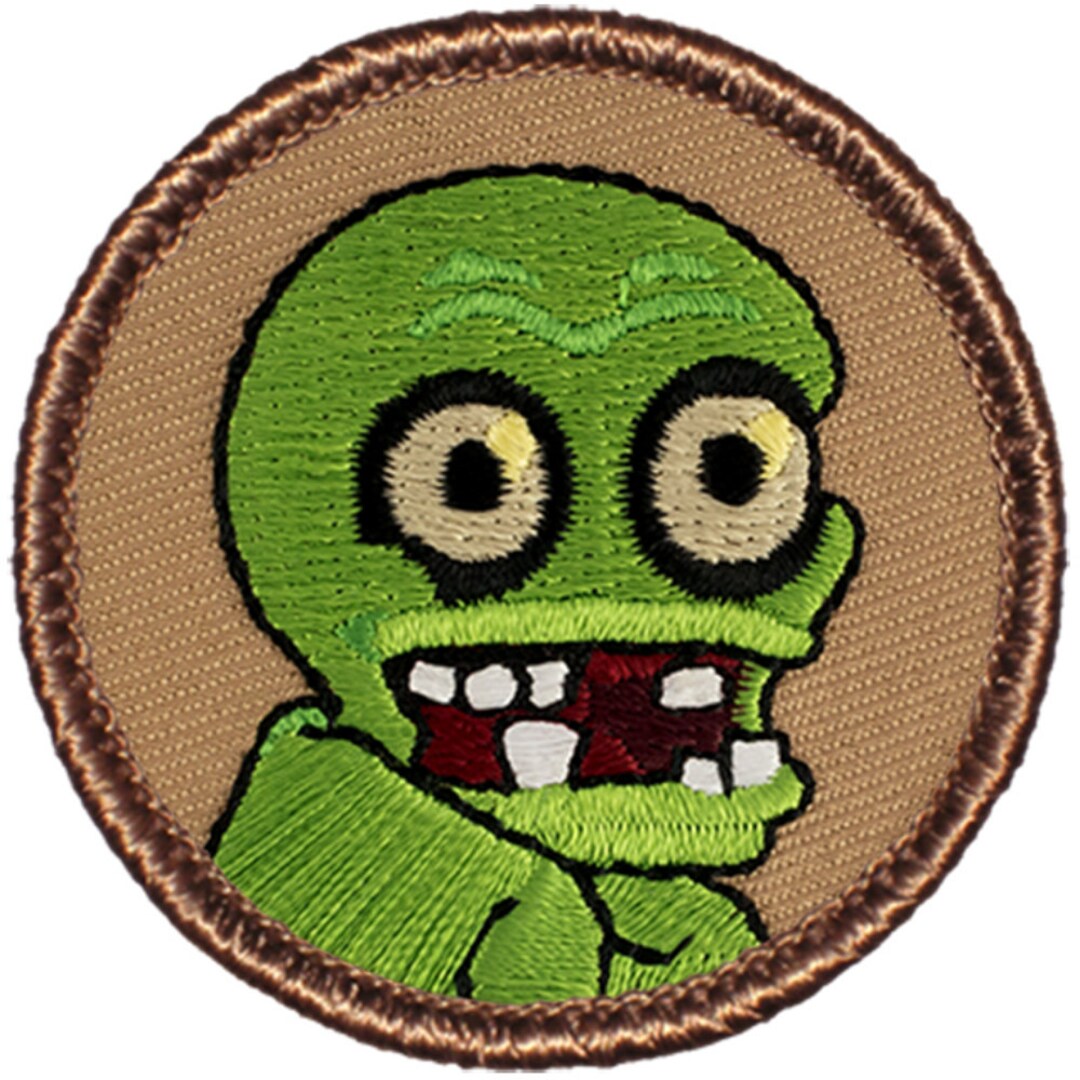 Zombie 2012 Patch (417A) 2 Inch Diameter Embroidered Patch - Etsy