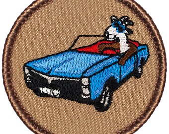 Goat Patch 208 2 Inch Diameter Embroidered Patch | Etsy