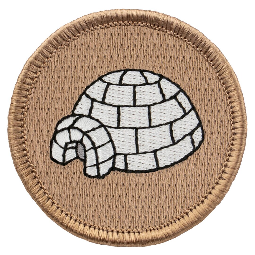 Igloo Patch(f65) - 2 Inch Diameter Embroidered Patch - Etsy