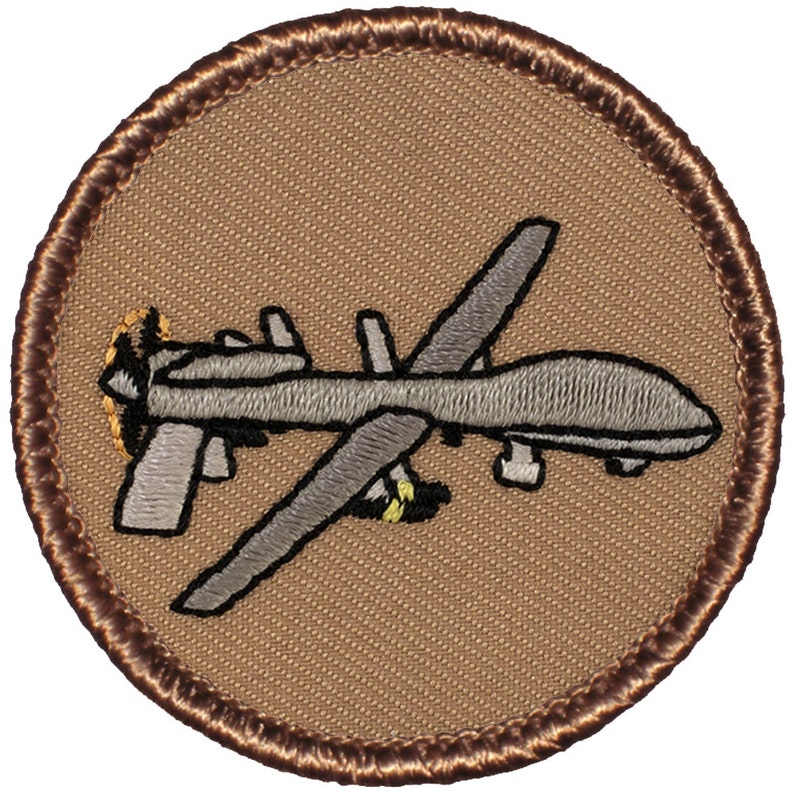 Drone Patch - 2 Inch Diameter Embroidered Patch - Etsy
