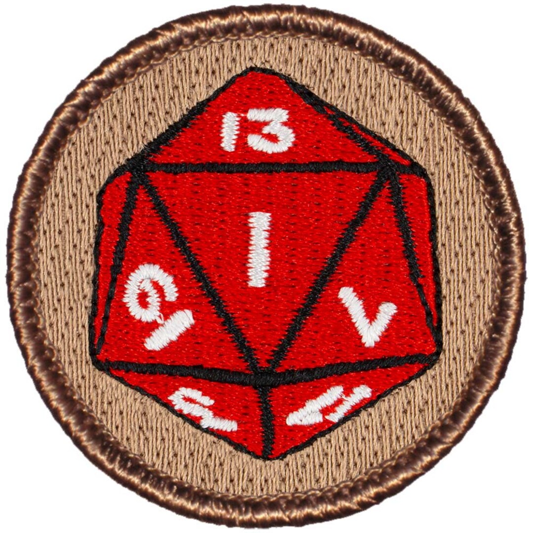 Icosahedron D20 Patch 2 Inch Diameter Embroidered Patch - Etsy