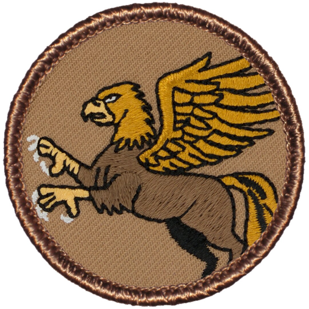Hippogriff Patch - 2 Inch Diameter Embroidered Patch - Etsy