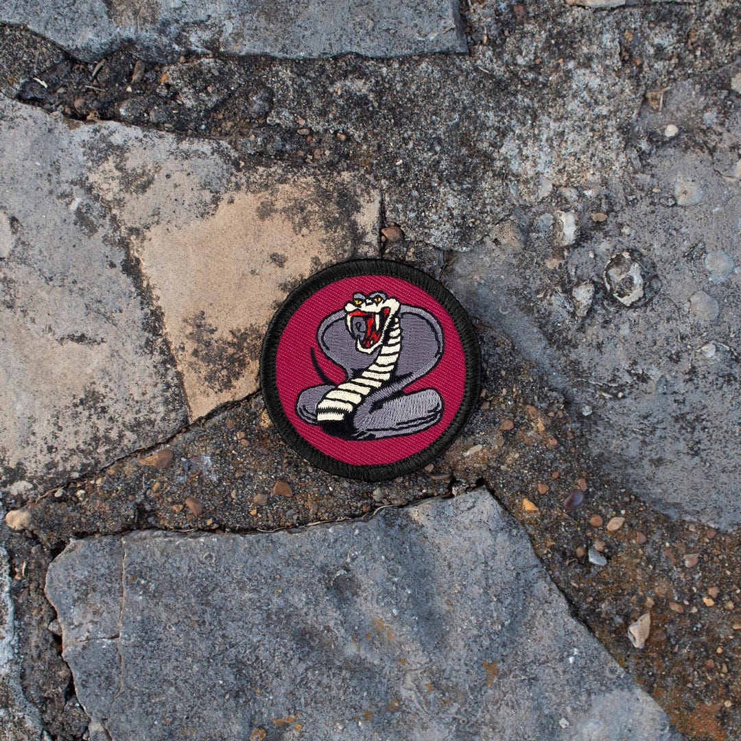 Maroon Cobra Patch (067B) – 2 Inch Diameter Embroidered Patch - Etsy