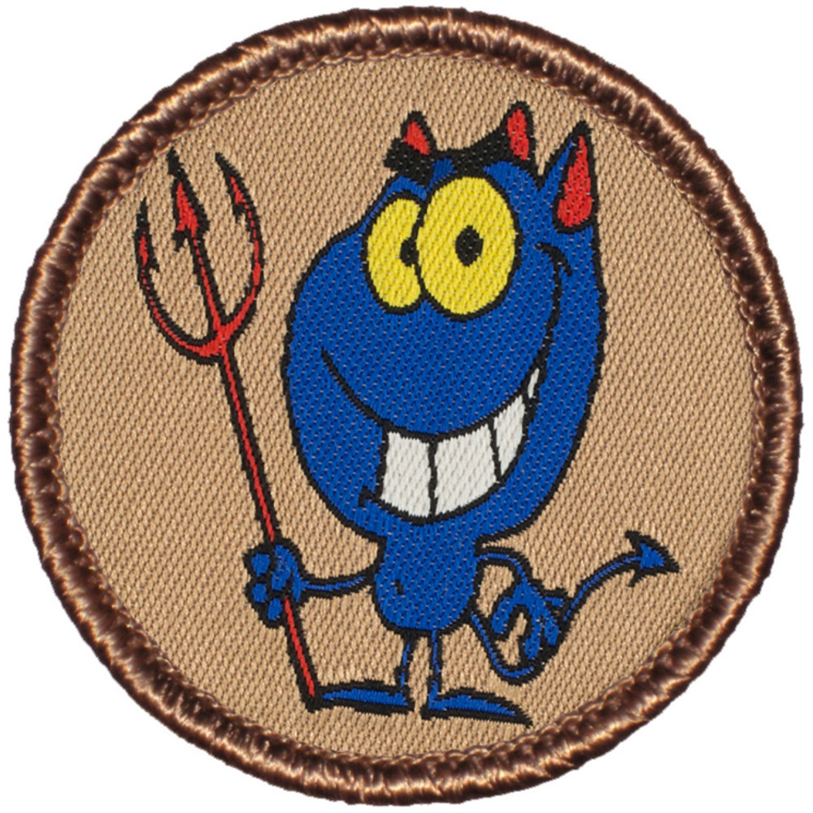 Blue Devil Patch 2 Inch Diameter Embroidered Patch - Etsy