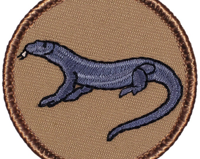 Komodo Dragon Patch 2 Inch Diameter Embroidered Patch - Etsy