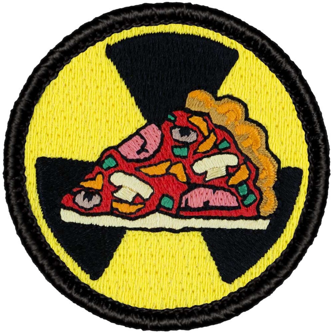 Nuclear Pizza 010A Patch 2 Inch Diameter Embroidered Patch - Etsy