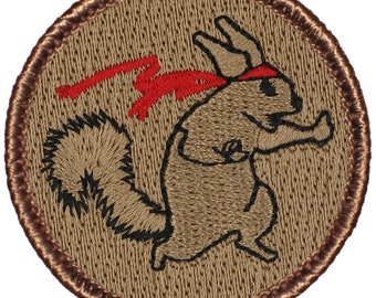 Squirrel Patch 212 2 Inch Diameter Embroidered Patch | Etsy