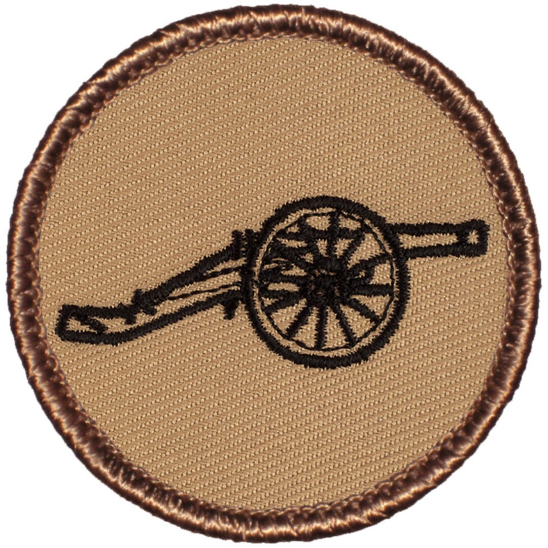 Cannon Patch 2 Inch Diameter Embroidered Patch - Etsy