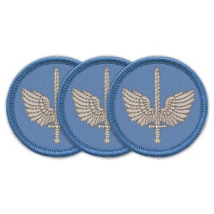 Archangel Patch (blue) - 2 Inch Diameter Embroidered Patch - Etsy