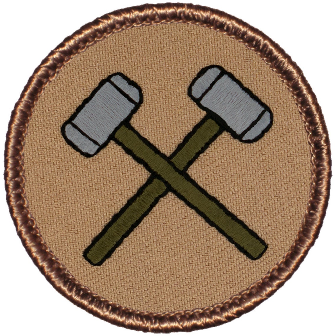Crossed Sledgehammers Patch 219 2 Inch Diameter Embroidered - Etsy