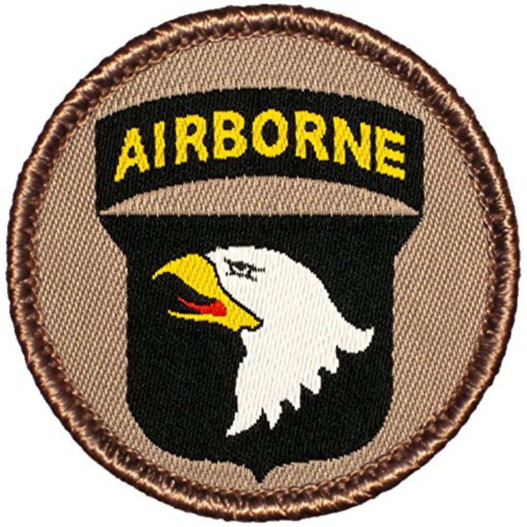 Airborne Screaming Eagle Patch (025) – 2 Inch Diameter Woven Patch - Etsy