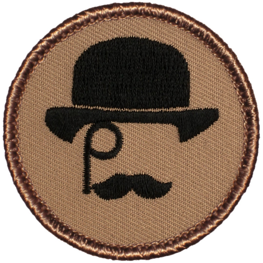 Gentleman Patch - 2 Inch Diameter Embroidered Patch - Etsy