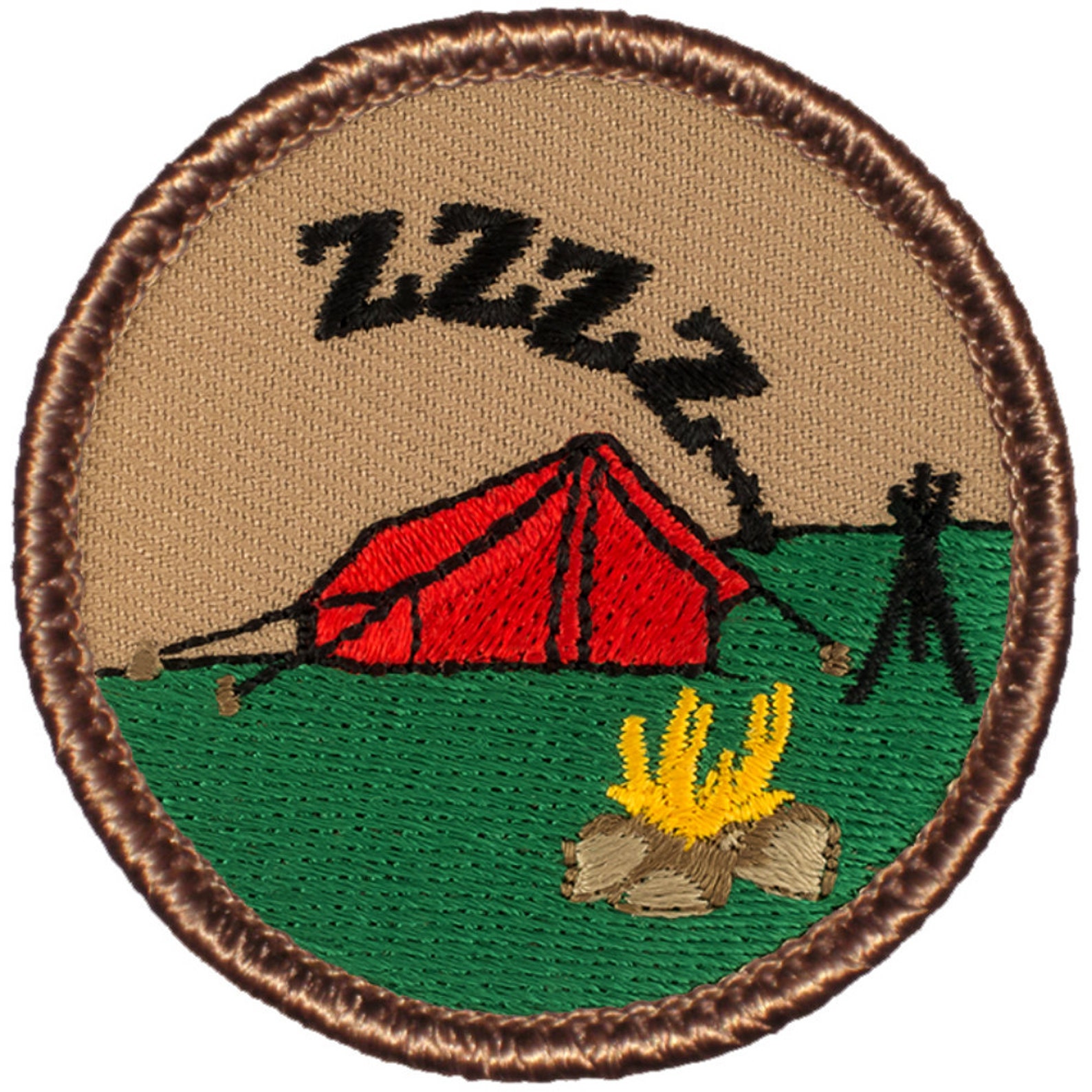 ZZZ Tent Patch 352 2 Inch Diameter Embroidered Patch - Etsy