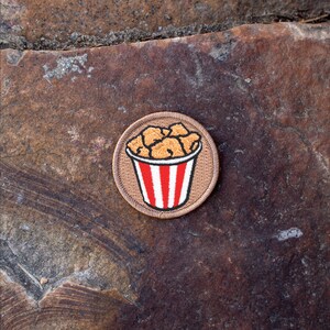 Chicken Bucket Patch – 2 Inch Diameter Embroidered Patch - Etsy