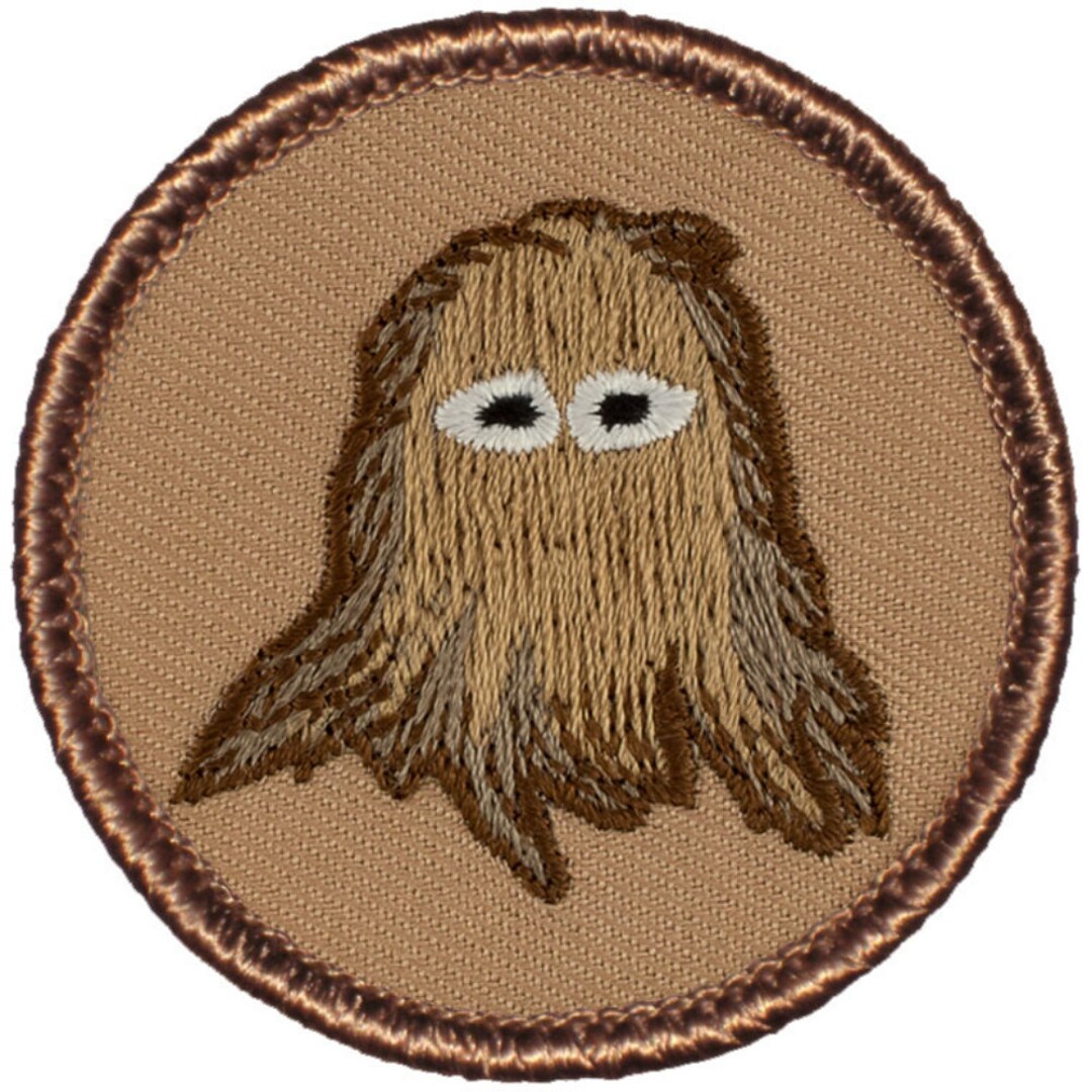 Hairy Guy Patch (111) – 2 Inch Diameter Embroidered Patch - Etsy