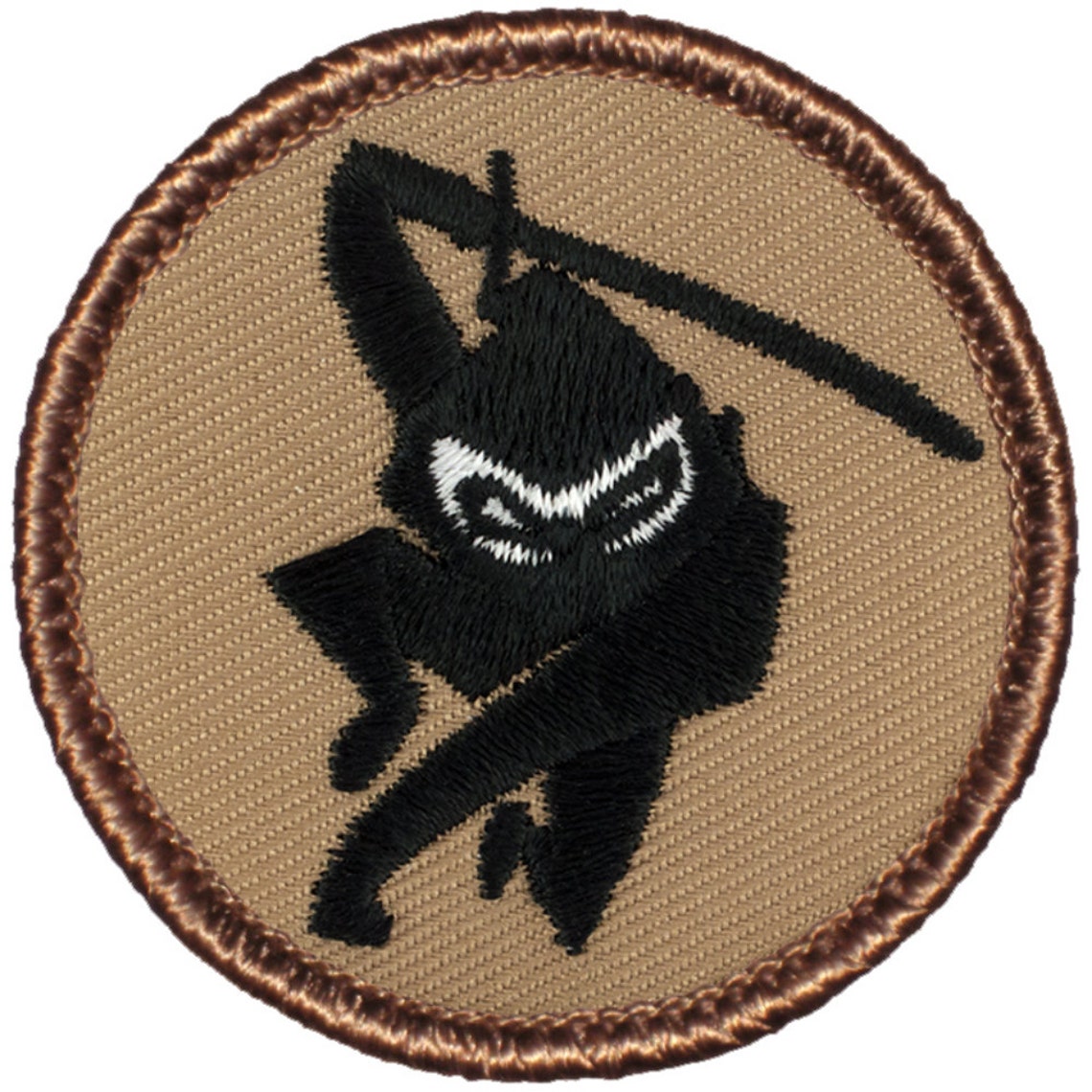 Ninja Howler Monkey Patch (537) 2 Inch Diameter Embroidered Patch - Etsy