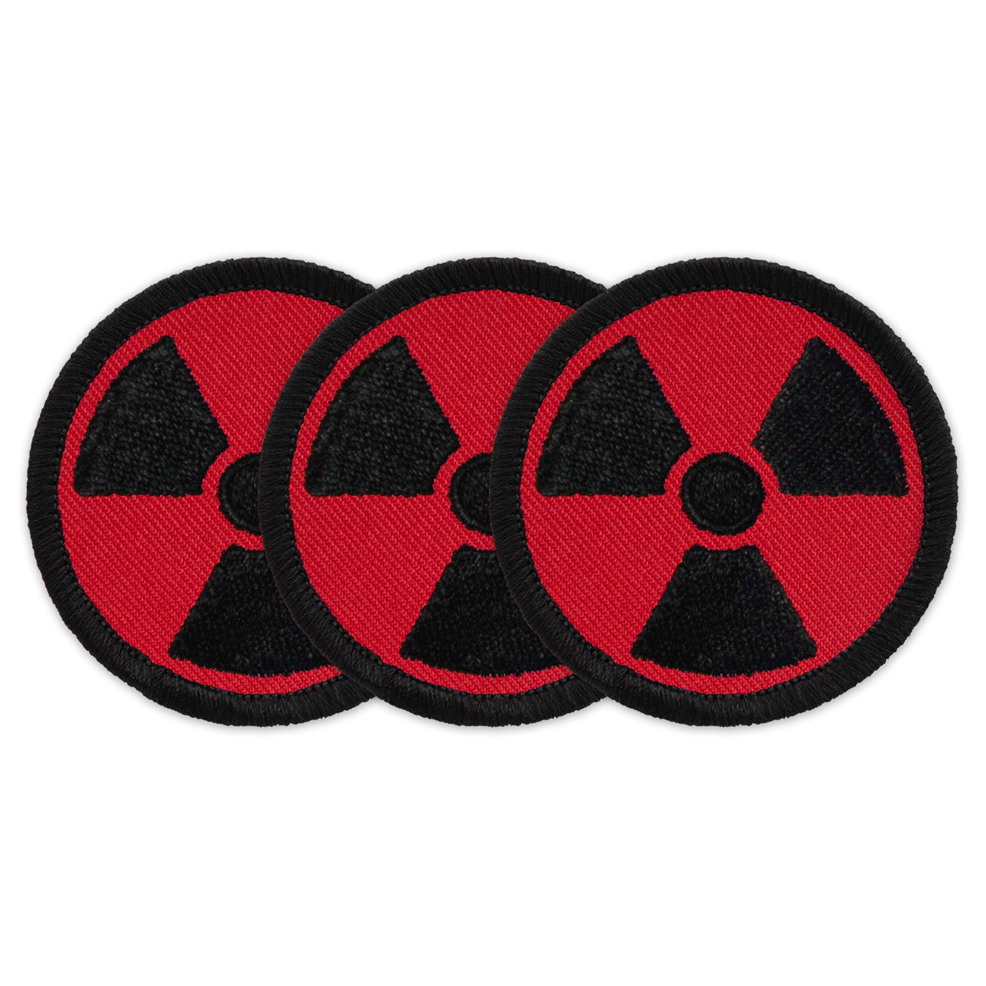 Red & Black Biohazard Patch (275R) 2 Inch Diameter Embroidered Patch - Etsy