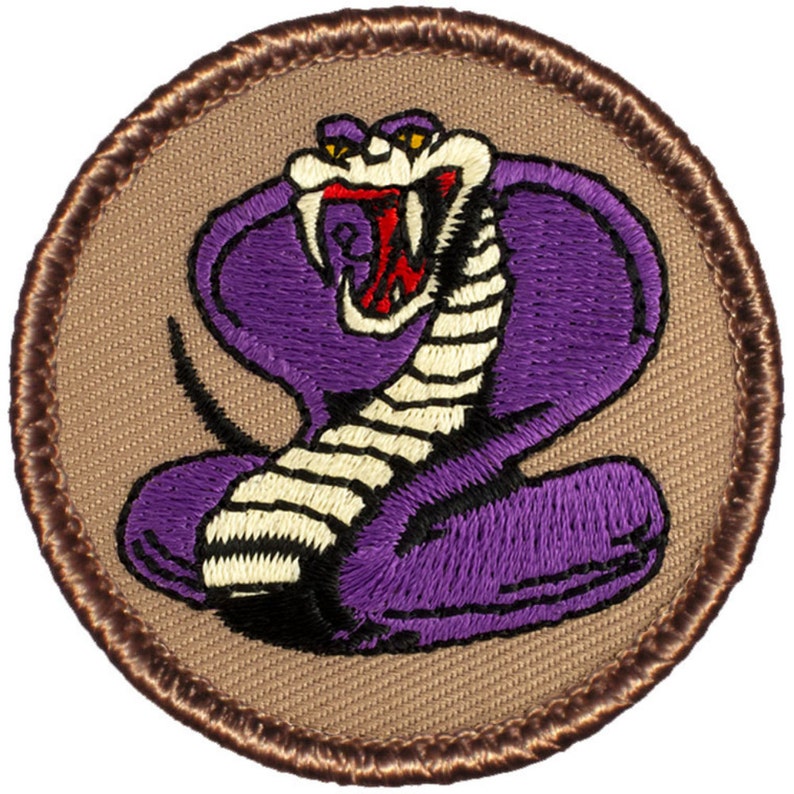 Purple Cobra Patch 067A 2 Inch Diameter Embroidered Patch - Etsy