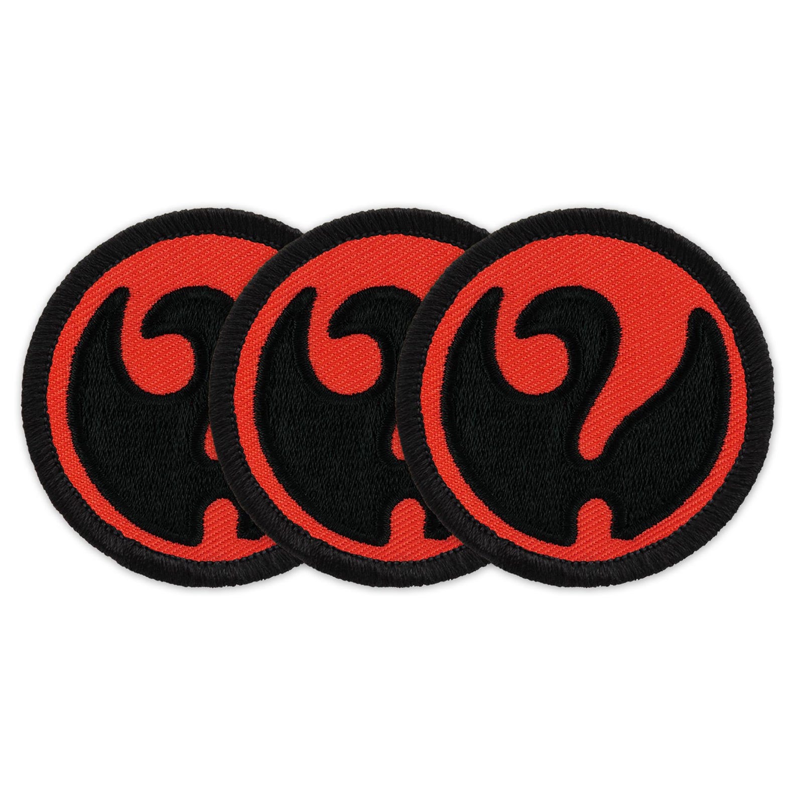 Red & Black Unknown Swan Patch (268R) 2 Inch Diameter Embroidered Patch ...