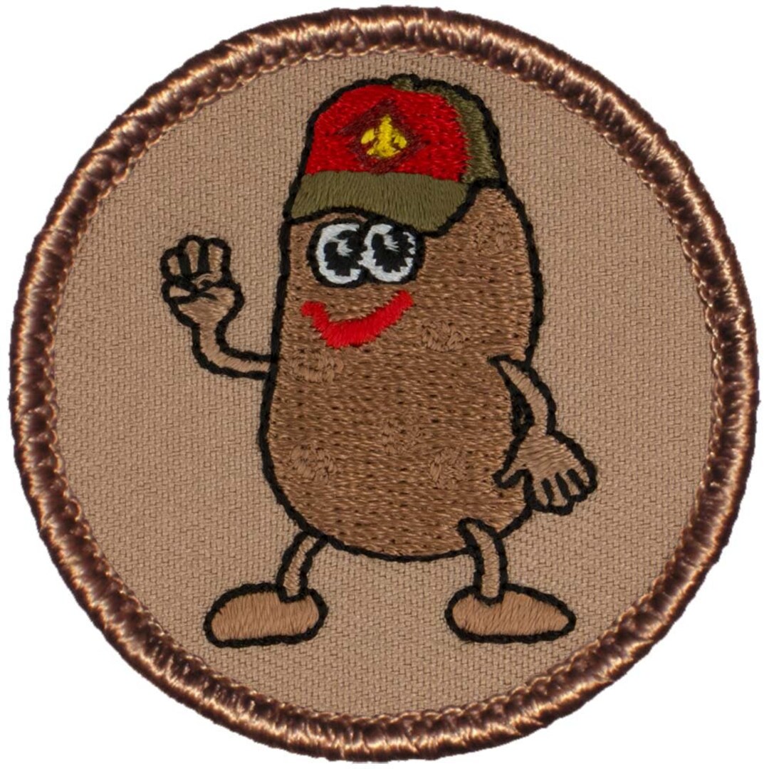 Potato Scout Patch - 2 Inch Diameter Embroidered Patch - Etsy