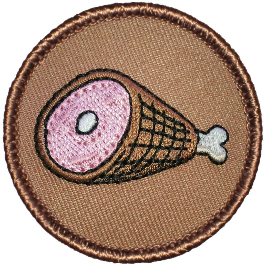 Ham Bone Patch 428 2 Inch Diameter Embroidered Patch - Etsy.de