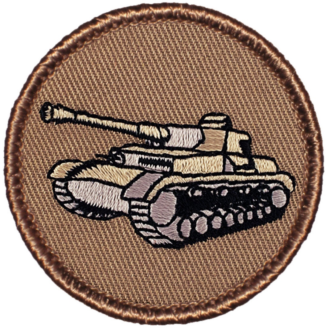 Panzer Tank Patch 2 Inch Diameter Embroidered Patch - Etsy