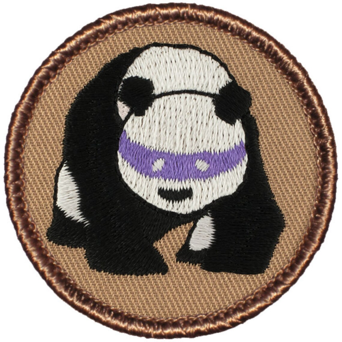 Ninja Panda Patch 123 2 Inch Diameter Embroidered Patch | Etsy