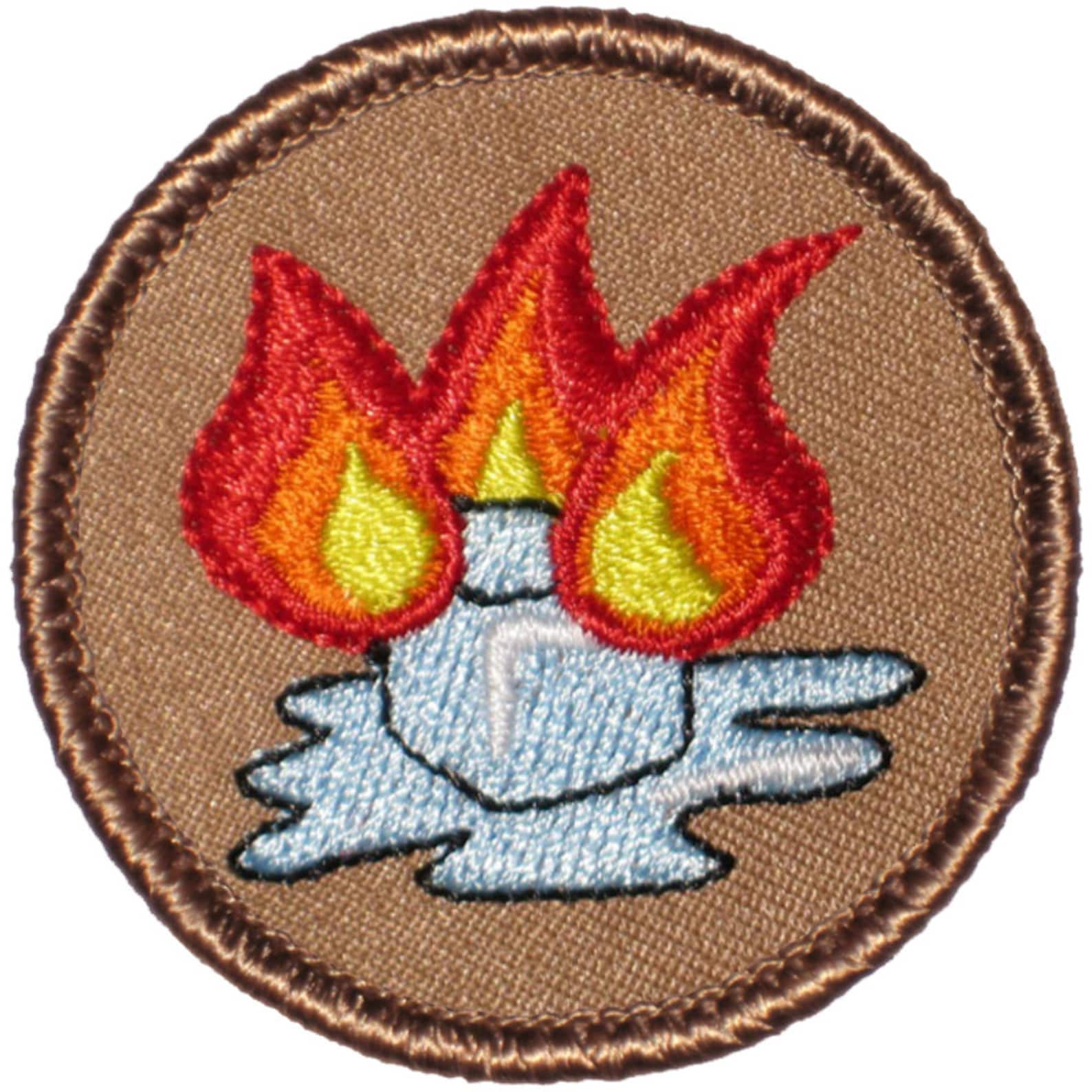Flaming Ice Cubes Patch - 2 Inch Diameter Embroidered Patch - Etsy
