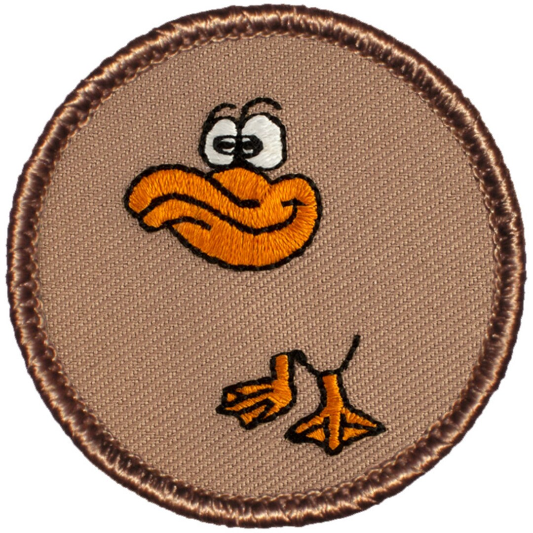 Invisible Duck Patch - 2 Inch Diameter Embroidered Patch - Etsy