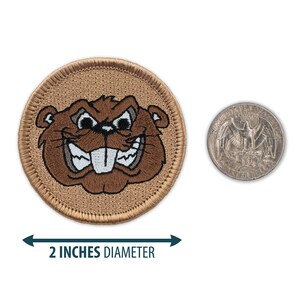 Angry Beaver Patch – 2 Inch Diameter Embroidered Patch - Etsy
