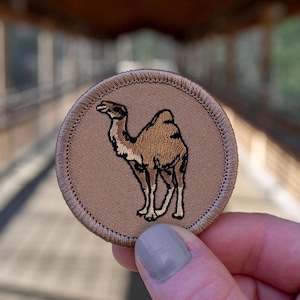 Camel Patch - 2 Inch Diameter Embroidered Patch - Etsy
