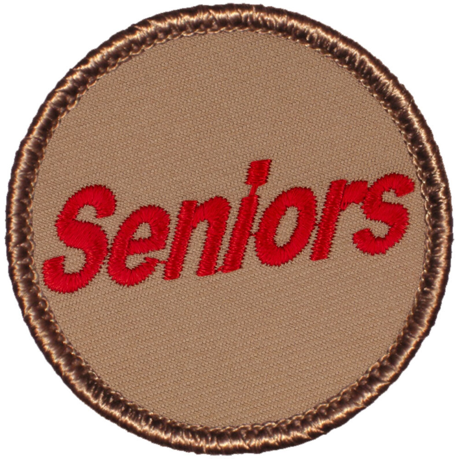 Seniors Patch 2 Inch Diameter Embroidered Patch - Etsy