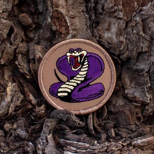 Purple Cobra Patch (067A) - 2 Inch Diameter Embroidered Patch - Etsy
