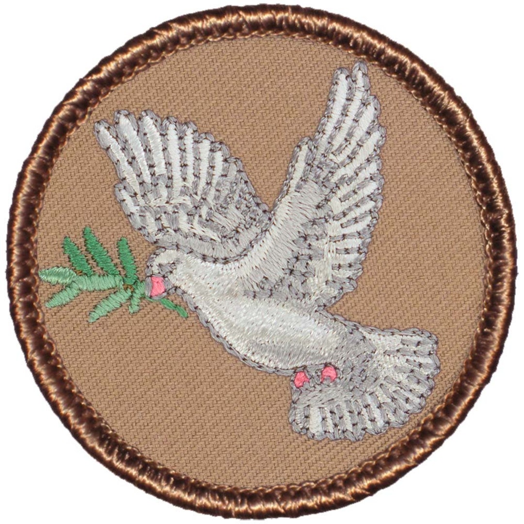 Peace Dove Patch - 2 Inch Diameter Embroidered Patch - Etsy