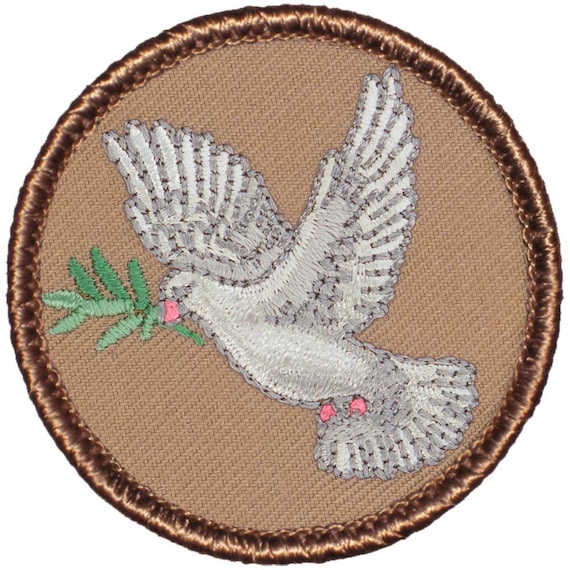 Peace Dove Patch 2 Inch Diameter Embroidered Patch - Etsy