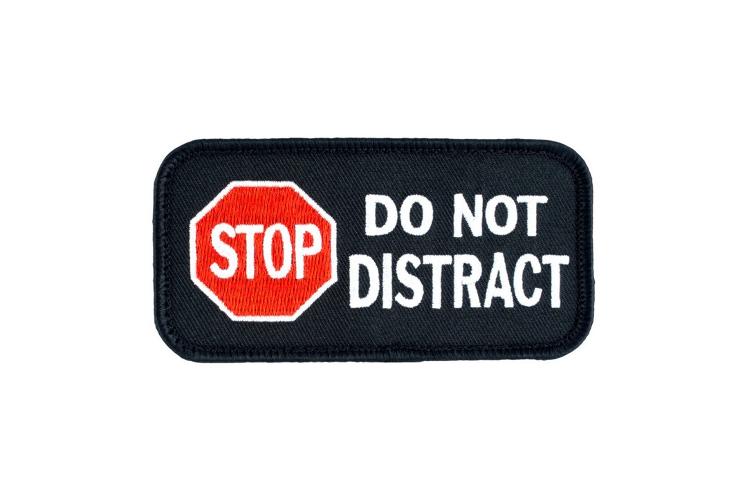 Stop - Do Not Distract - SD-010 Service Dog Embroidered Patch - 4 Inch ...