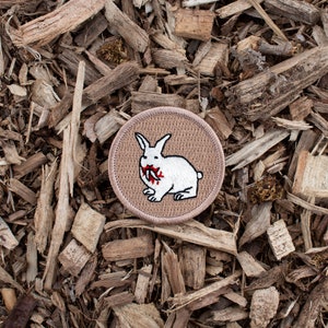 Killer Rabbit Patch 016 2 Inch Diameter Embroidered Patch - Etsy