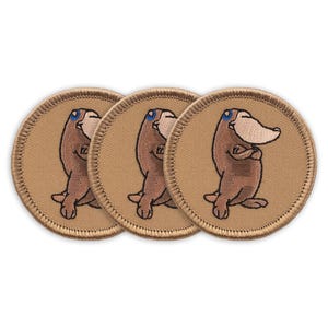 Platypus Patch – 2 Inch Diameter Embroidered Patch - Etsy