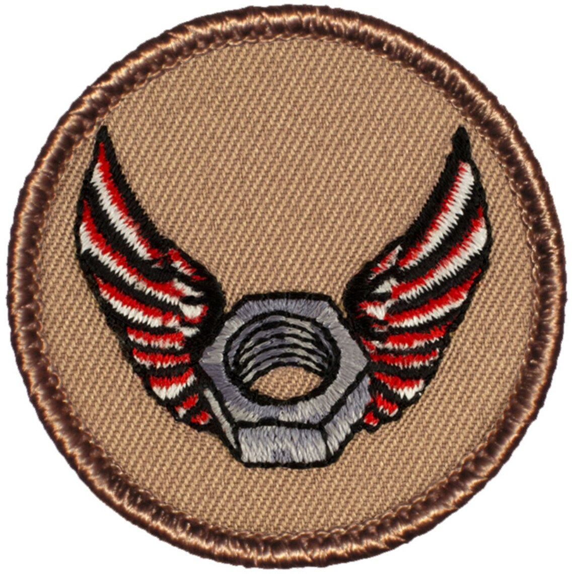 Wingnut Patch 2 Inch Diameter Embroidered Patch | Etsy