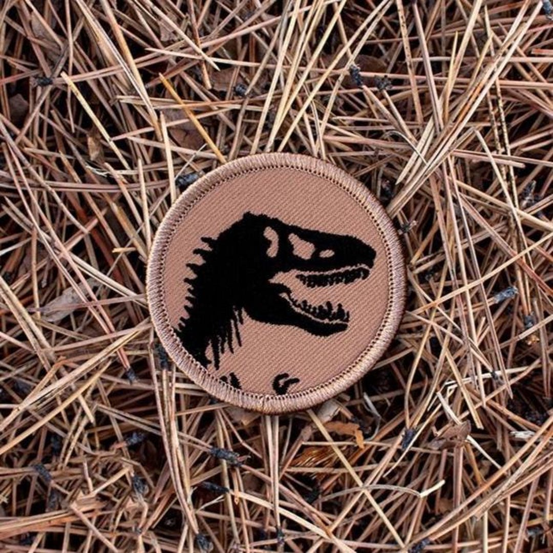 T-rex Patch (192) 2 Inch Diameter Embroidered Patch - Etsy