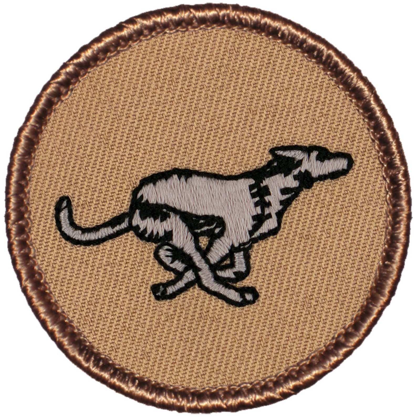 Greyhound Patch (E96) - 2 Inch Diameter Embroidered Patch - Etsy